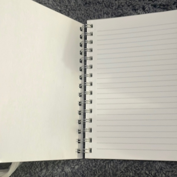 Office | Nwt White And Blue Polka Dotted Notebook | Poshmark